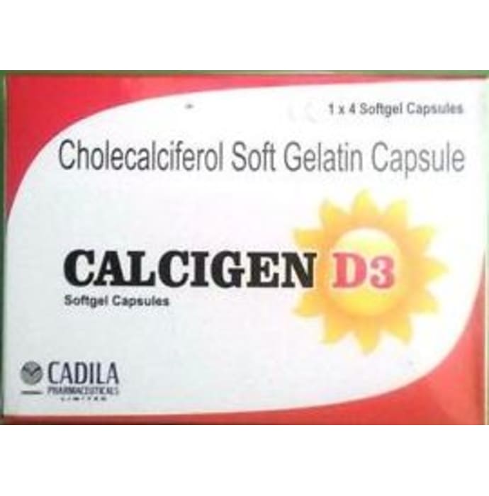 Calcigen D3 Capsule - Buy Vitamin D3 Capsules - Buy Calcigen d3